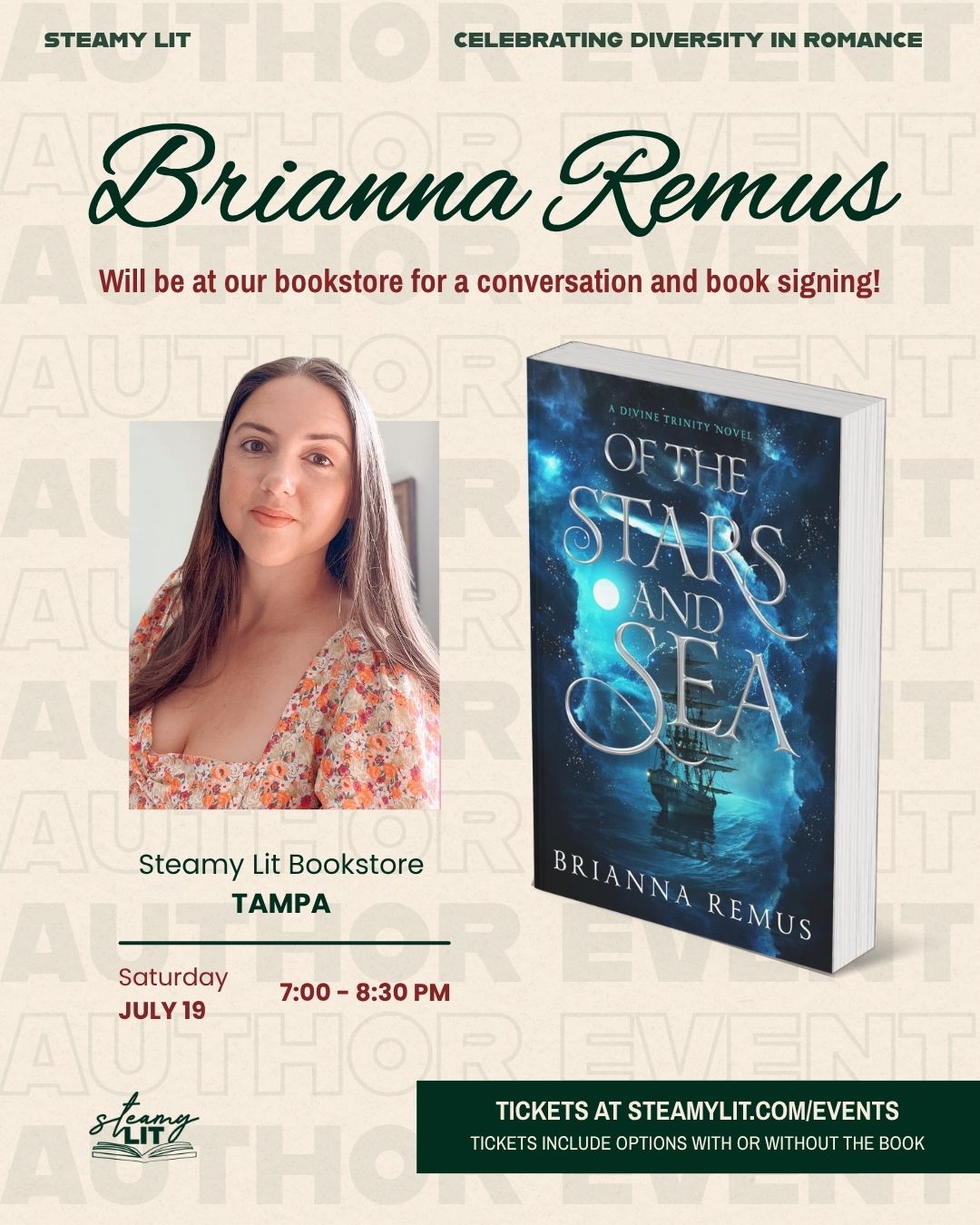 Brianna Remus Book Signing + Convo – Steamy Lit Romance Bookstore