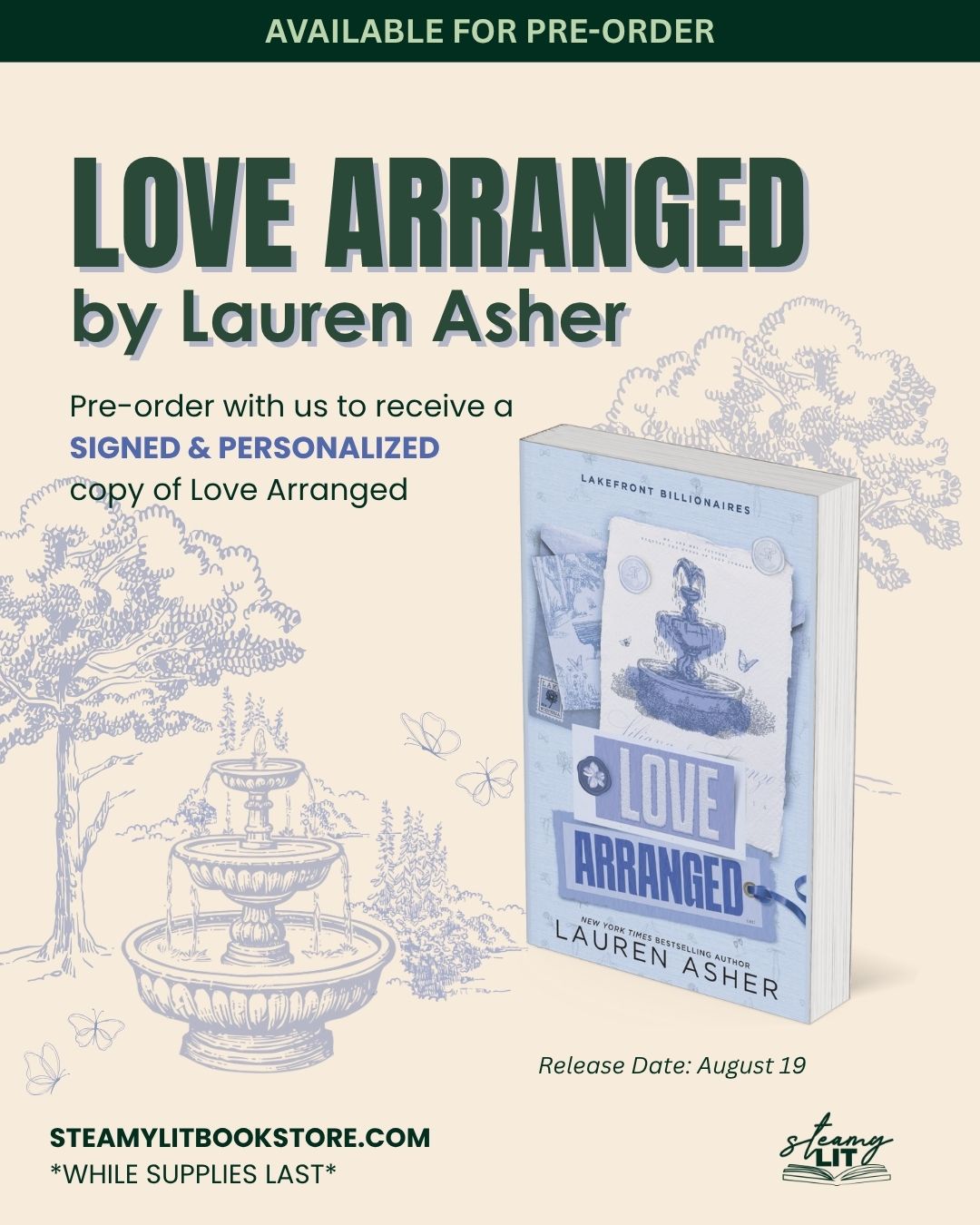 Love Arranged by Lauren Asher (Signed Pre-Order) – Steamy Lit Romance ...